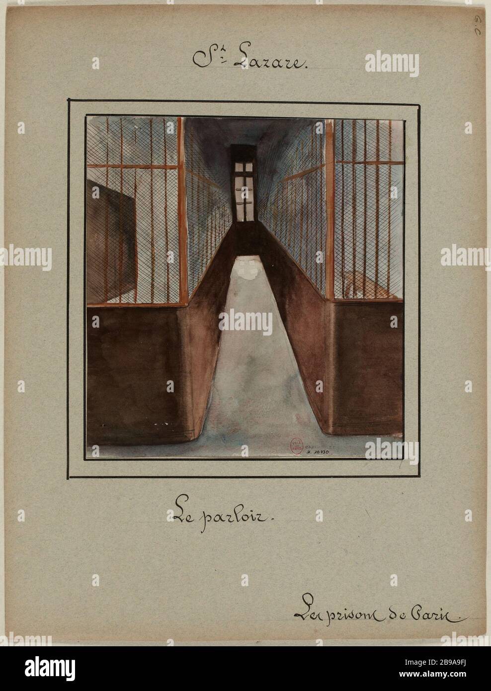 [The prisons of Paris] Prison Saint-Lazare; Enter the judicial district ...