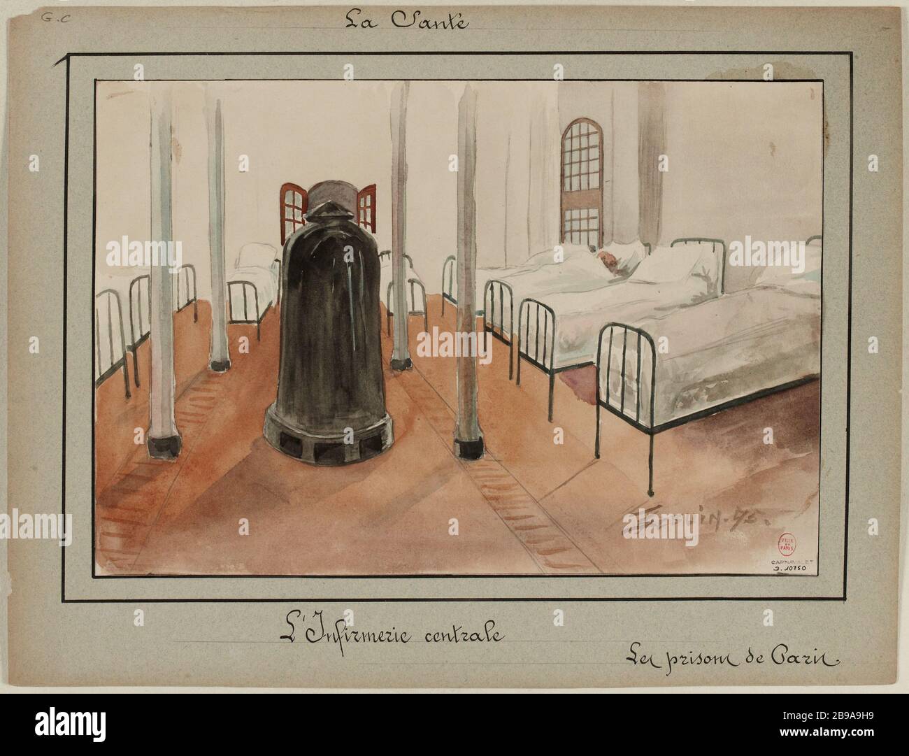 [The prisons of Paris] Prison Health; The central infirmary Stock Photo ...