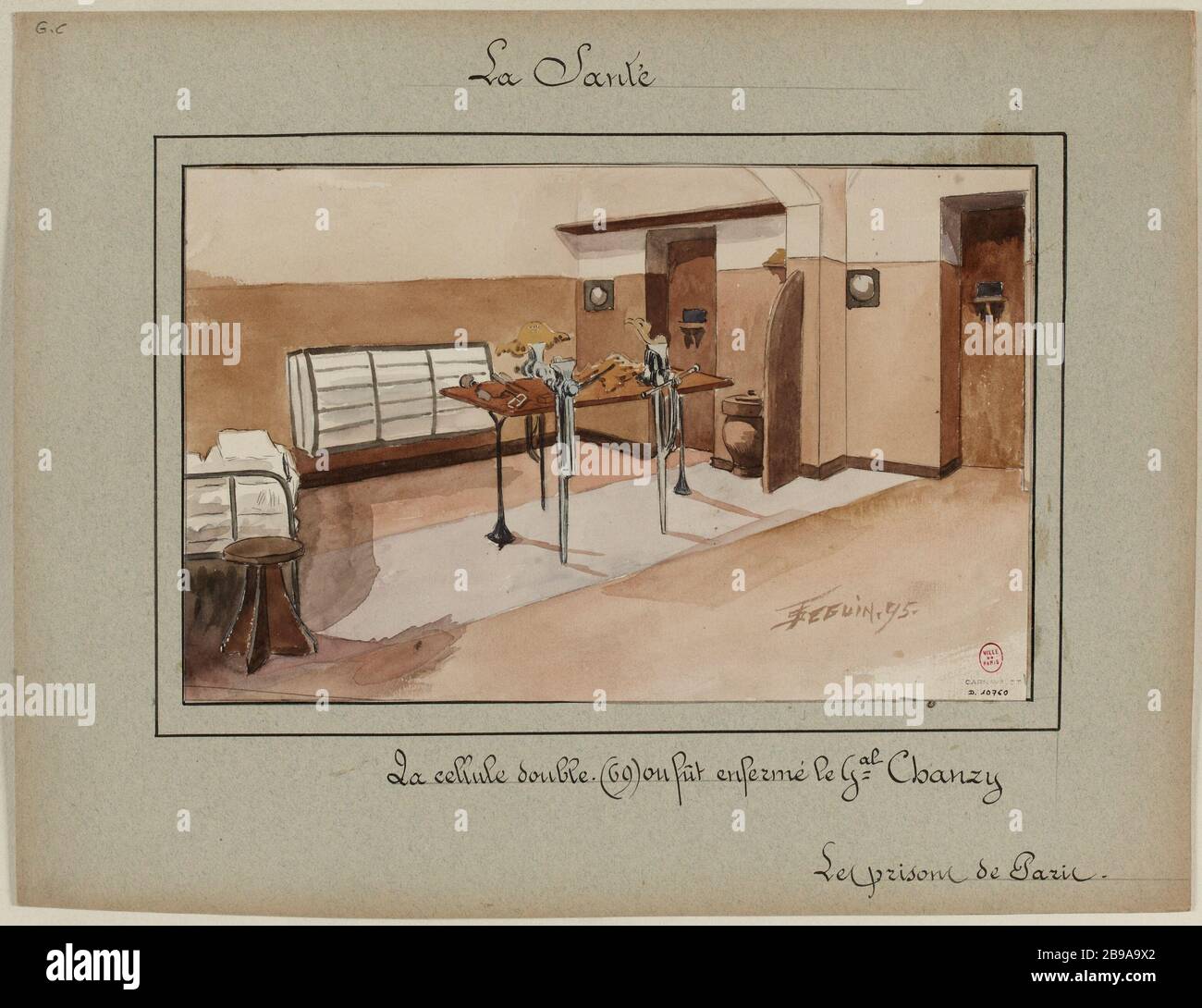 [The prisons of Paris] Prison Health; The double cell (69) which was ...