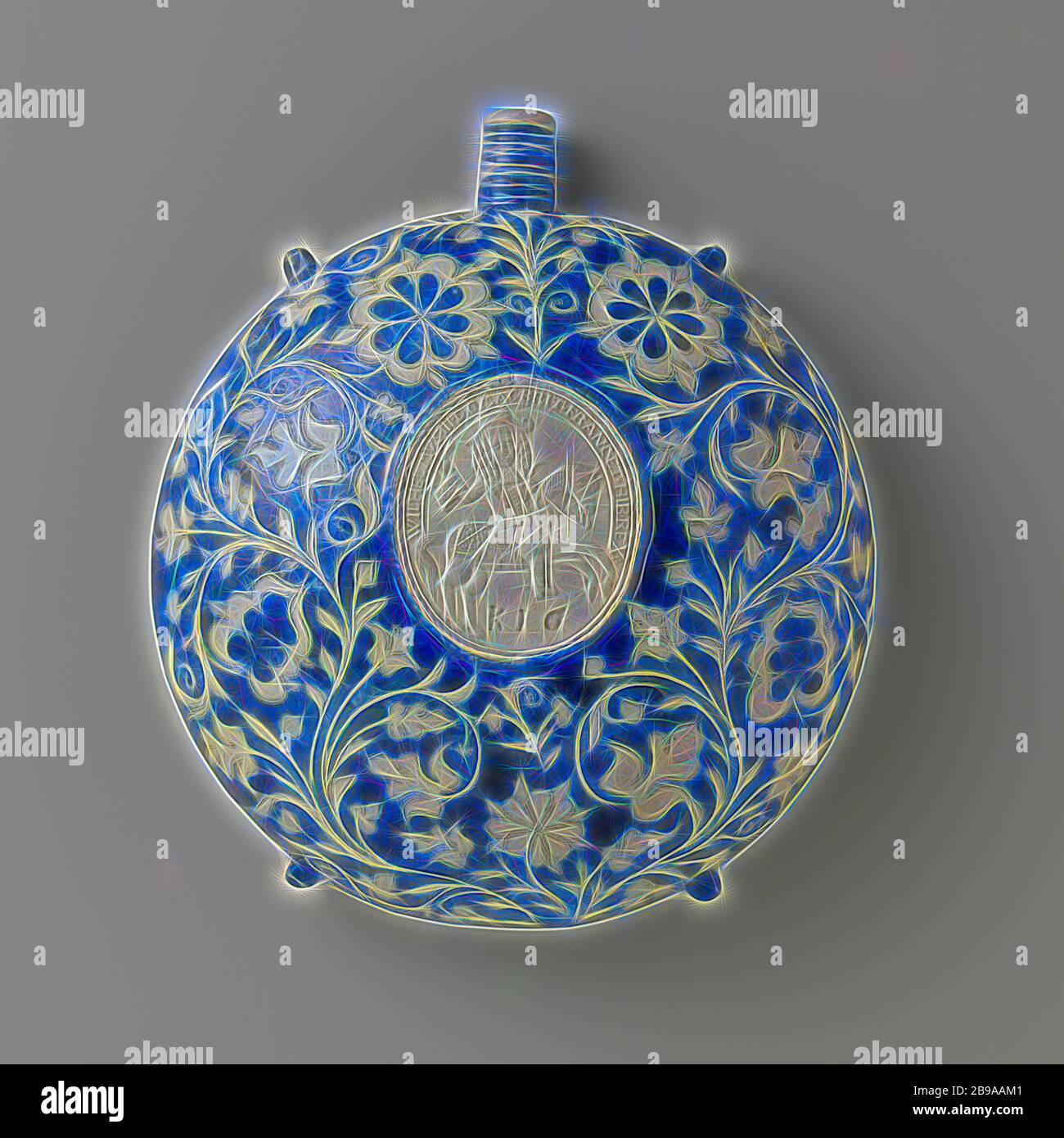 Jug (pilgrim flask) with King William III, Jug (pilgrim bottle) of ...