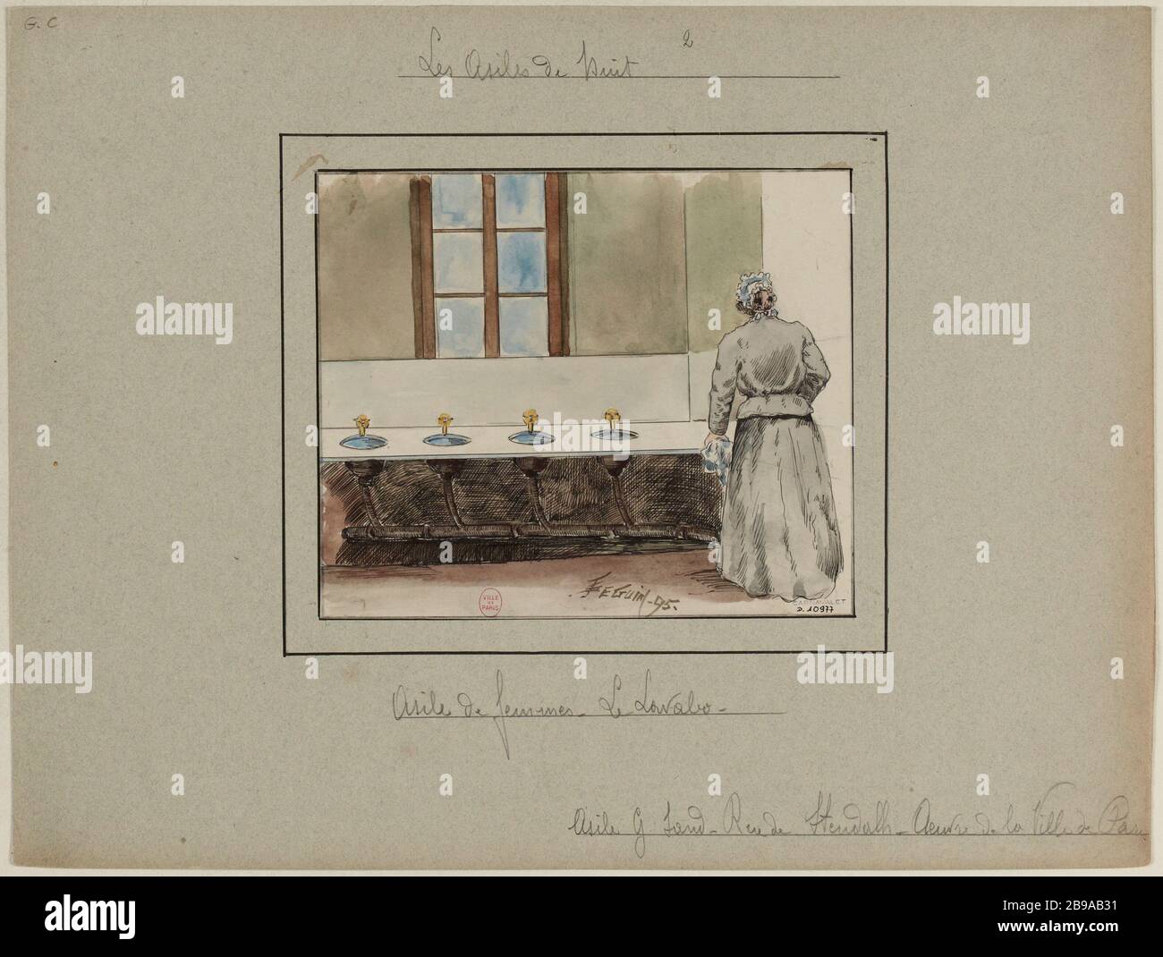 Asylum George Sand Street Stendhal; The sink Stock Photo - Alamy