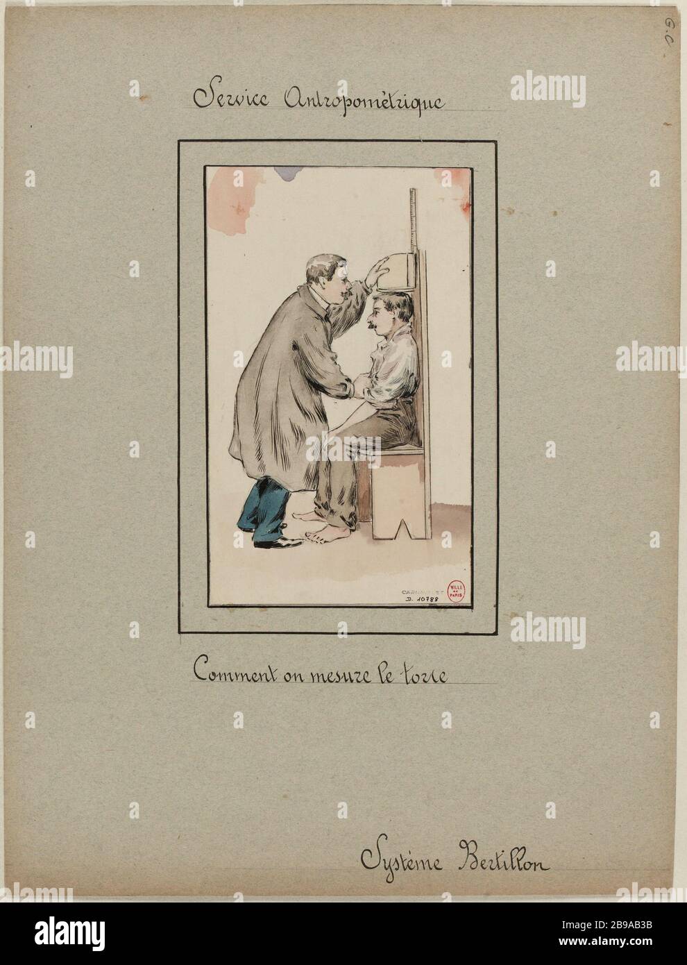 [The prisons of Paris] Anthropometric Services; Bertillon system; How ...