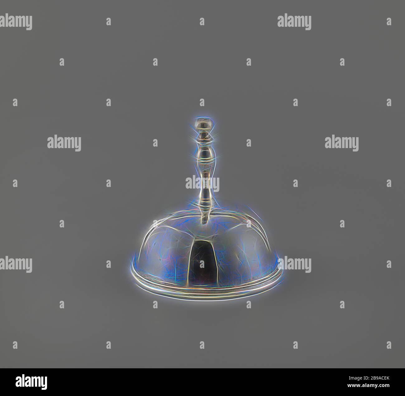 Table bell, hemispherical table bell with handle. The bell has a ...