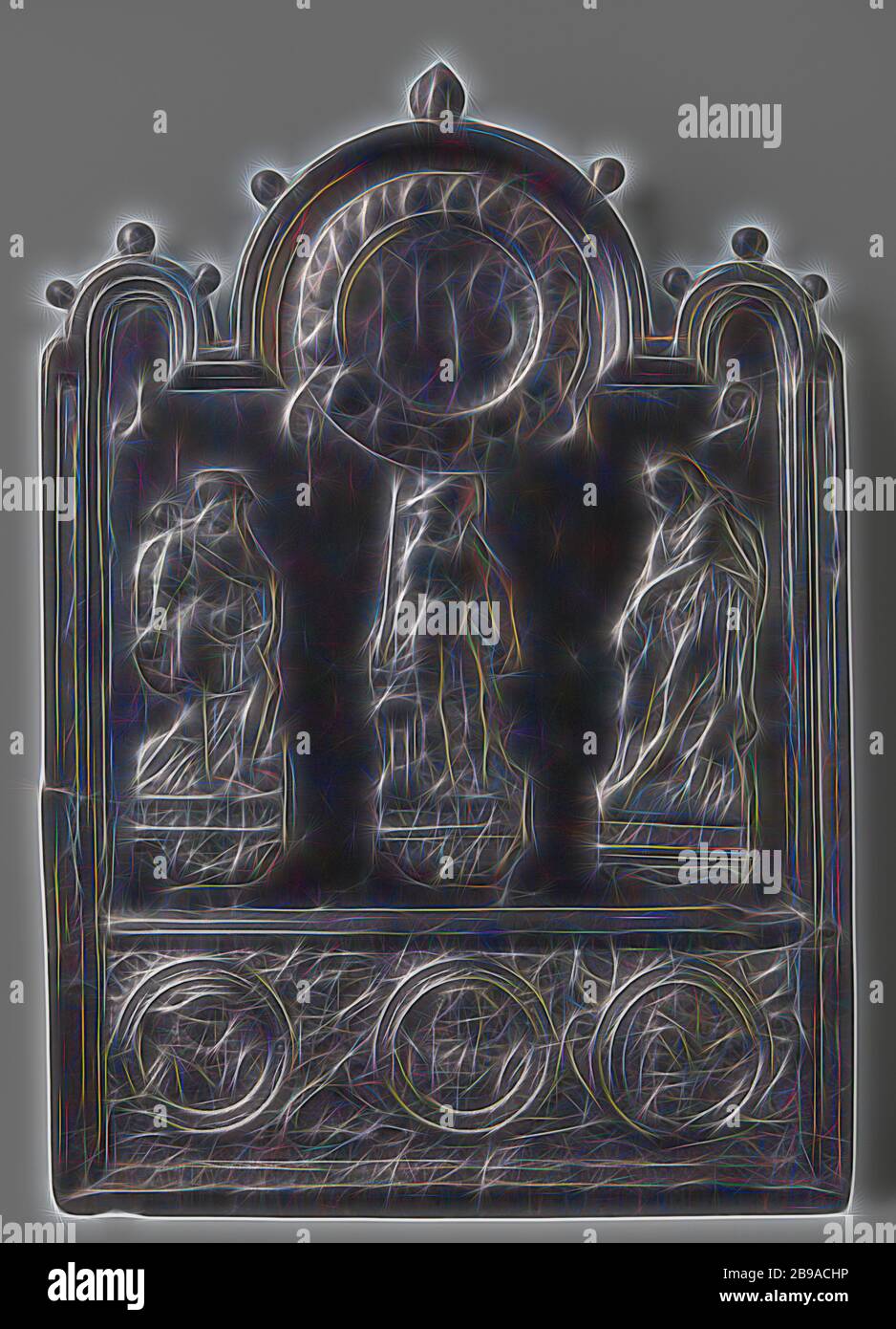 Hearth plate with Horacius, Mutius and Samson, Hearth plate made of ...