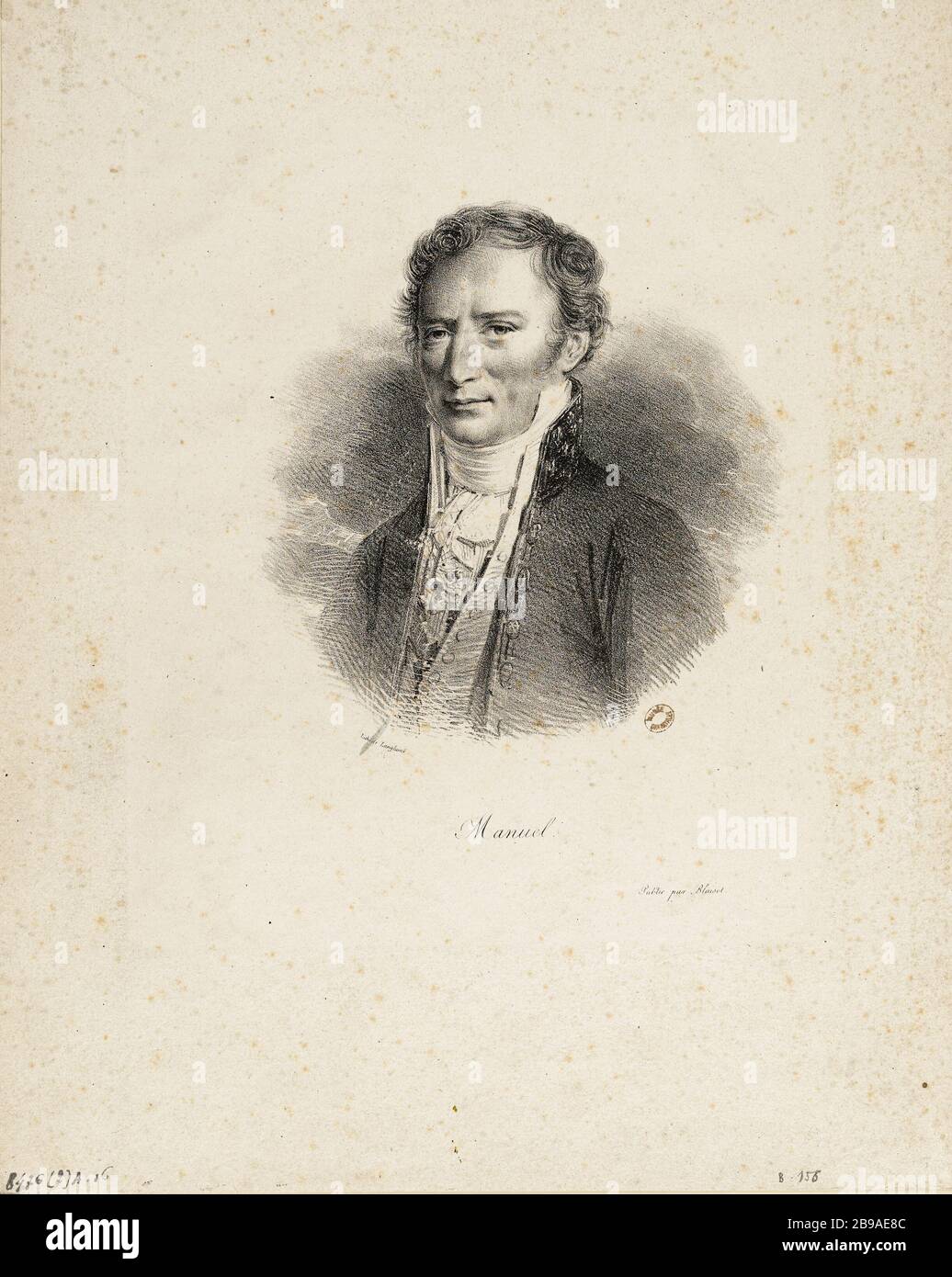 Portrait of Jacques-Antoine Manuel (1775-1827), politician. Achille ...
