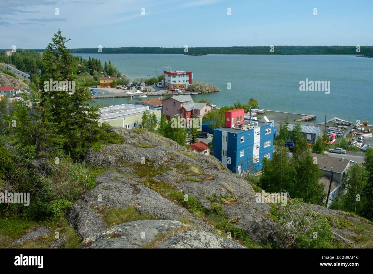City of Yellowknife and Yellowknife Bay, Northwest Territories, Canada ...