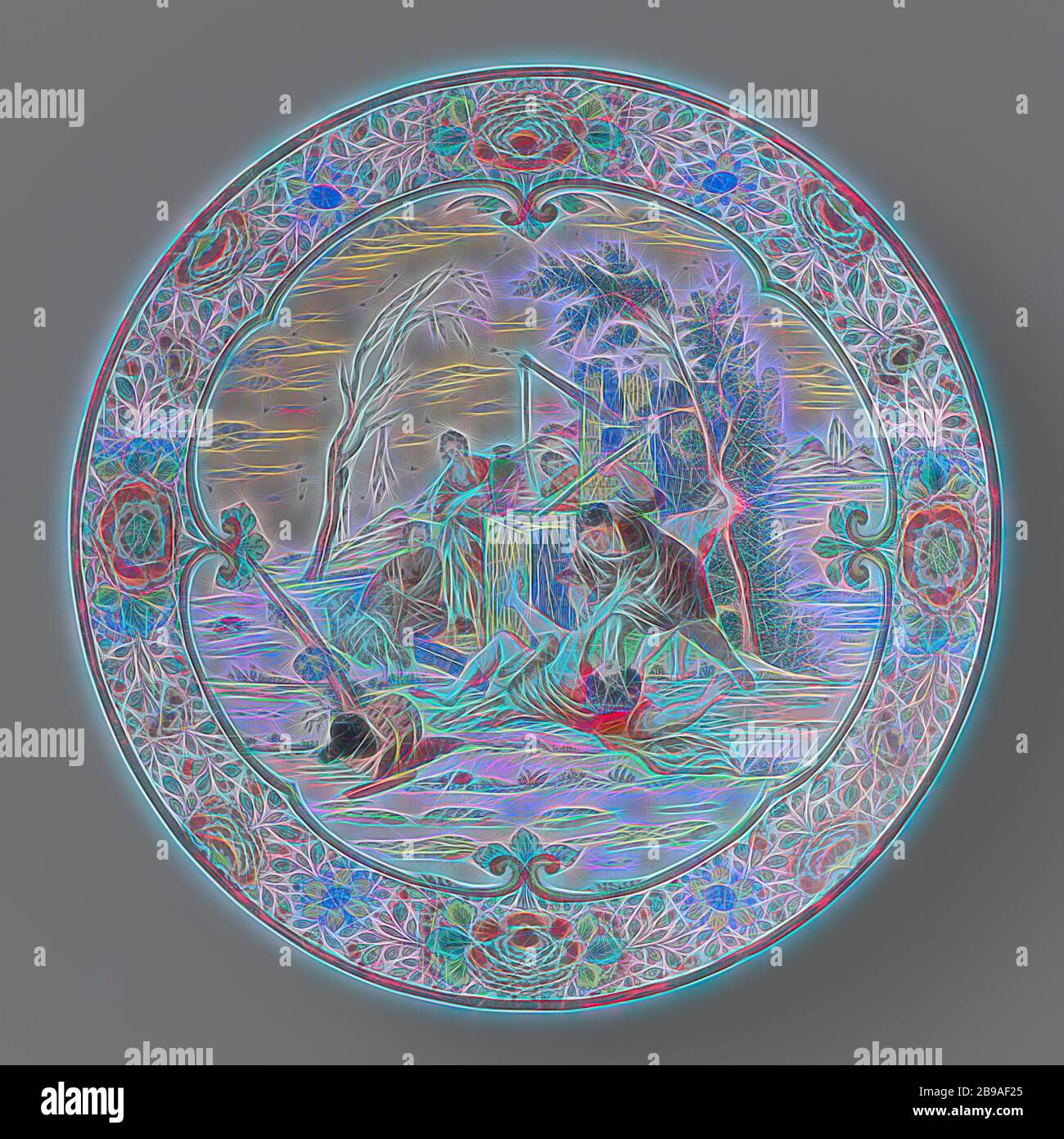 Dish with Moses Defending the Daughters of Jethro Dish with Moses ...