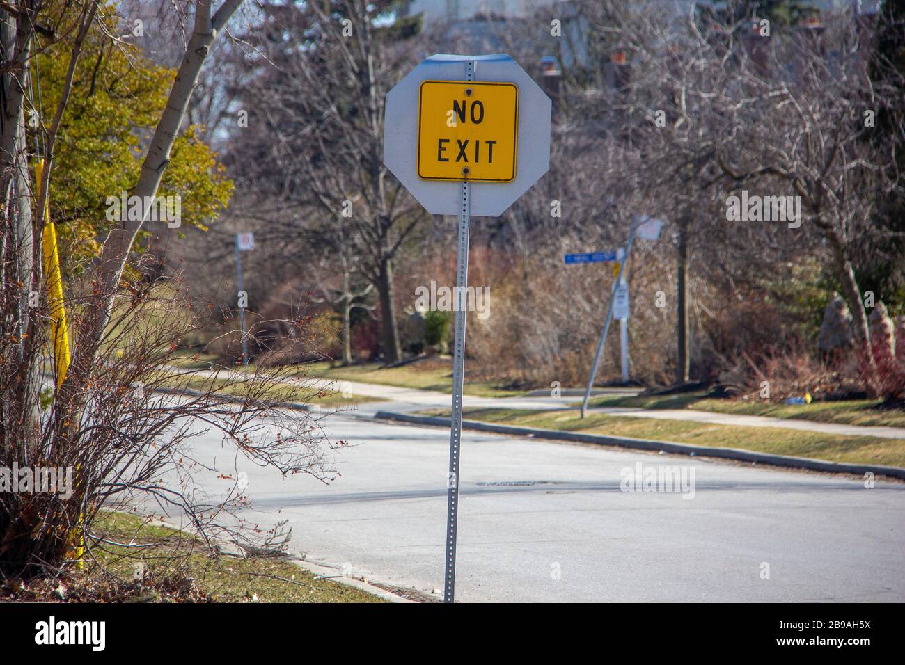 No Exit sign Stock Photo - Alamy