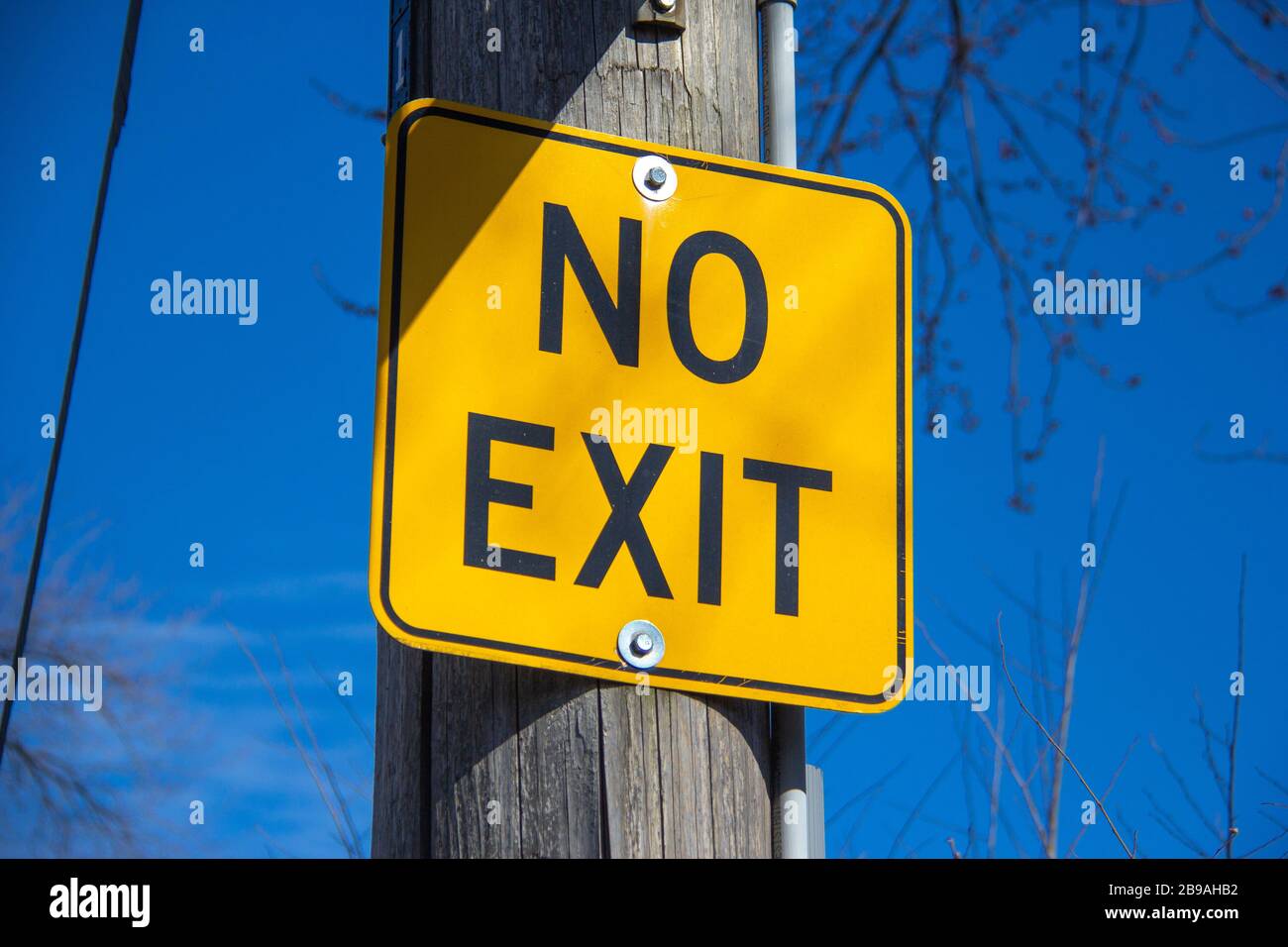 No Exit sign Stock Photo - Alamy