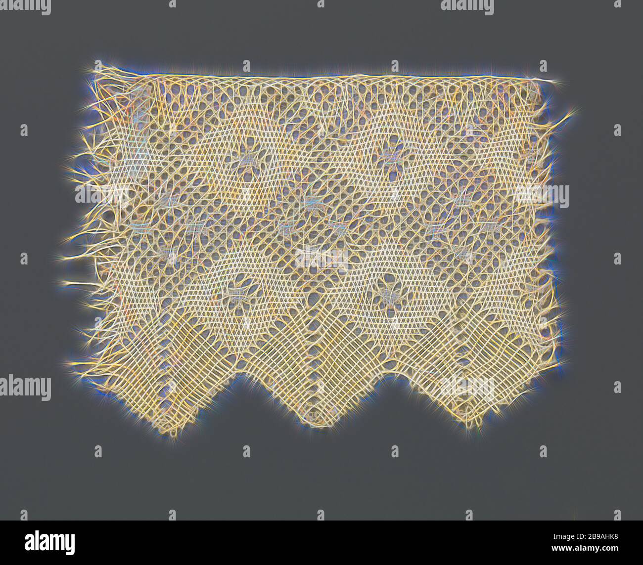 Strip of spool lace with diamonds, Natural spool of lace strip: lace ...