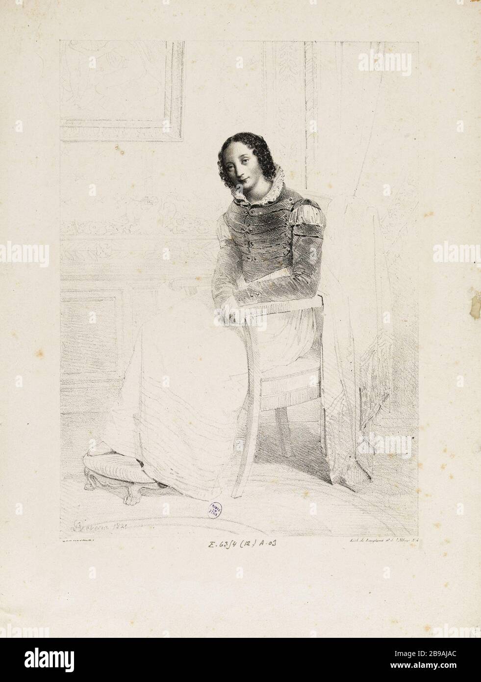 Portrait Of Mademoiselle Durauzel Future Madame Eugene Deveria