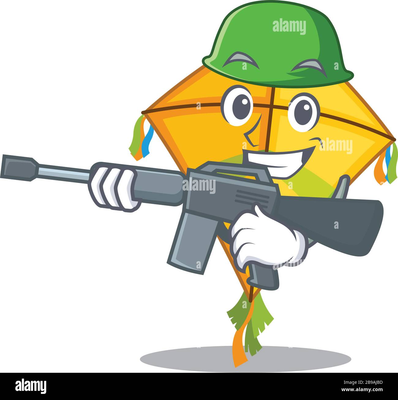 A picture of kite as an Army with machine gun Stock Vector Image & Art ...