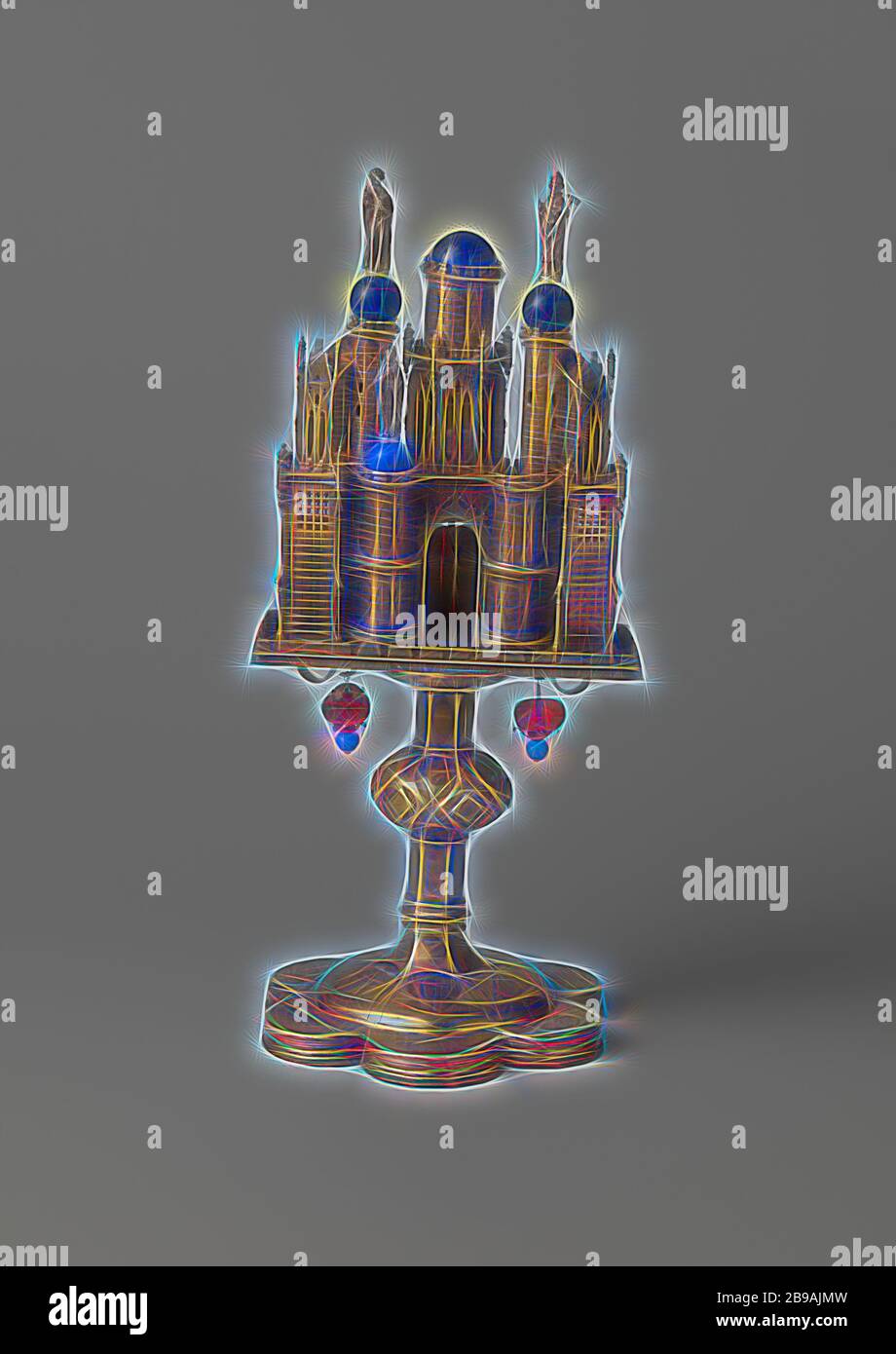Relic-ostensorium in the form of the heavenly Jerusalem, On the heavy ...