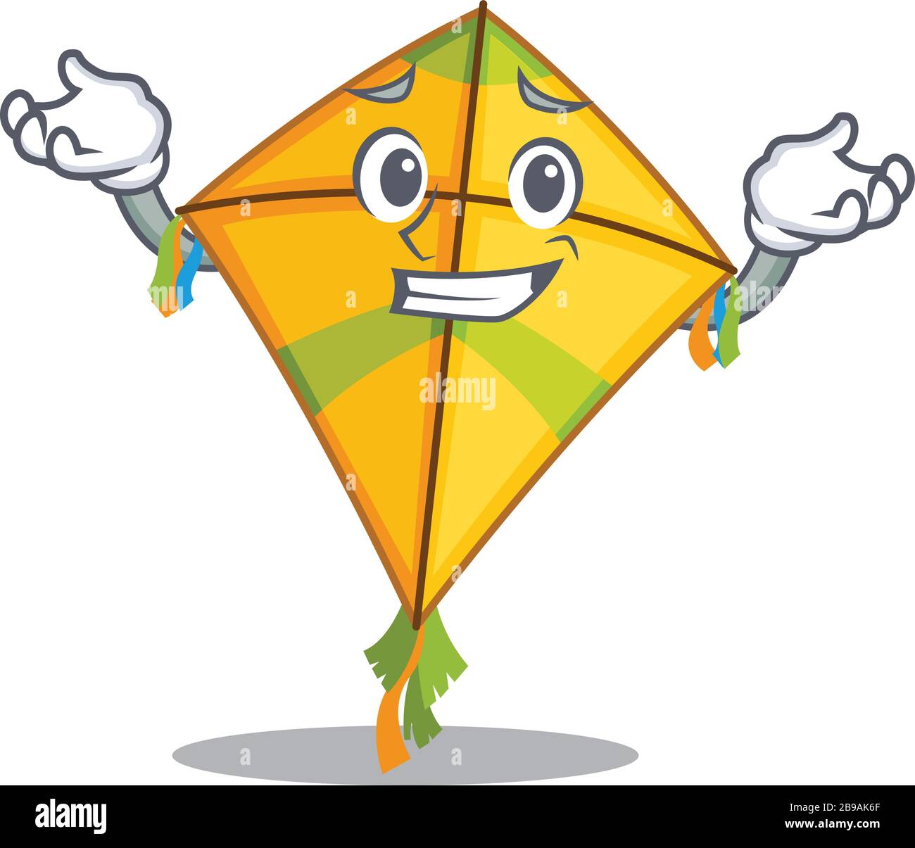 Happy face of kite mascot cartoon style Stock Vector Image & Art - Alamy
