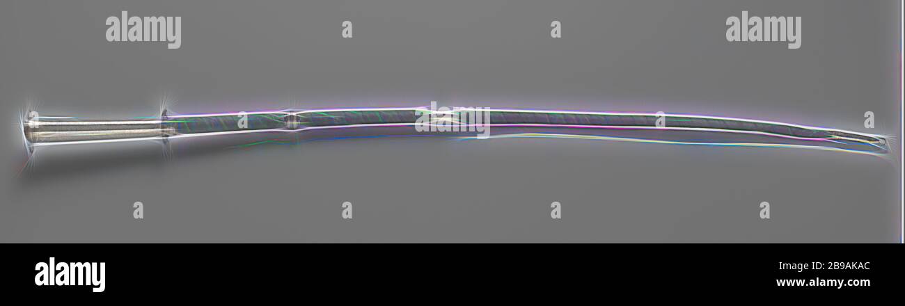 Whip of which wicker skeleton wrapped with green silk ribbon, each time ...