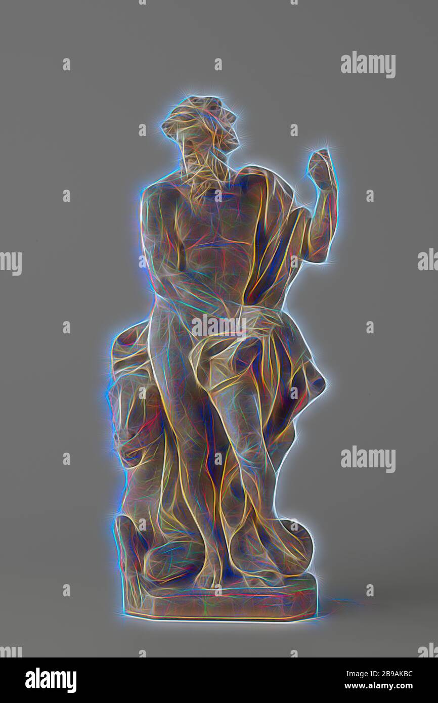 Neptune with hippocamp, On a plinth with truncated corners, Neptunus ...