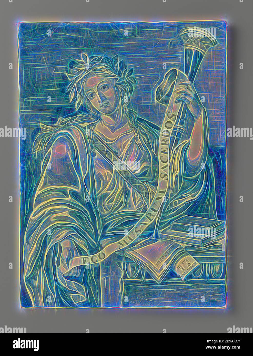 Plaque with Calliope, the Muse of Epic Poety Plate with Kalliope, the ...