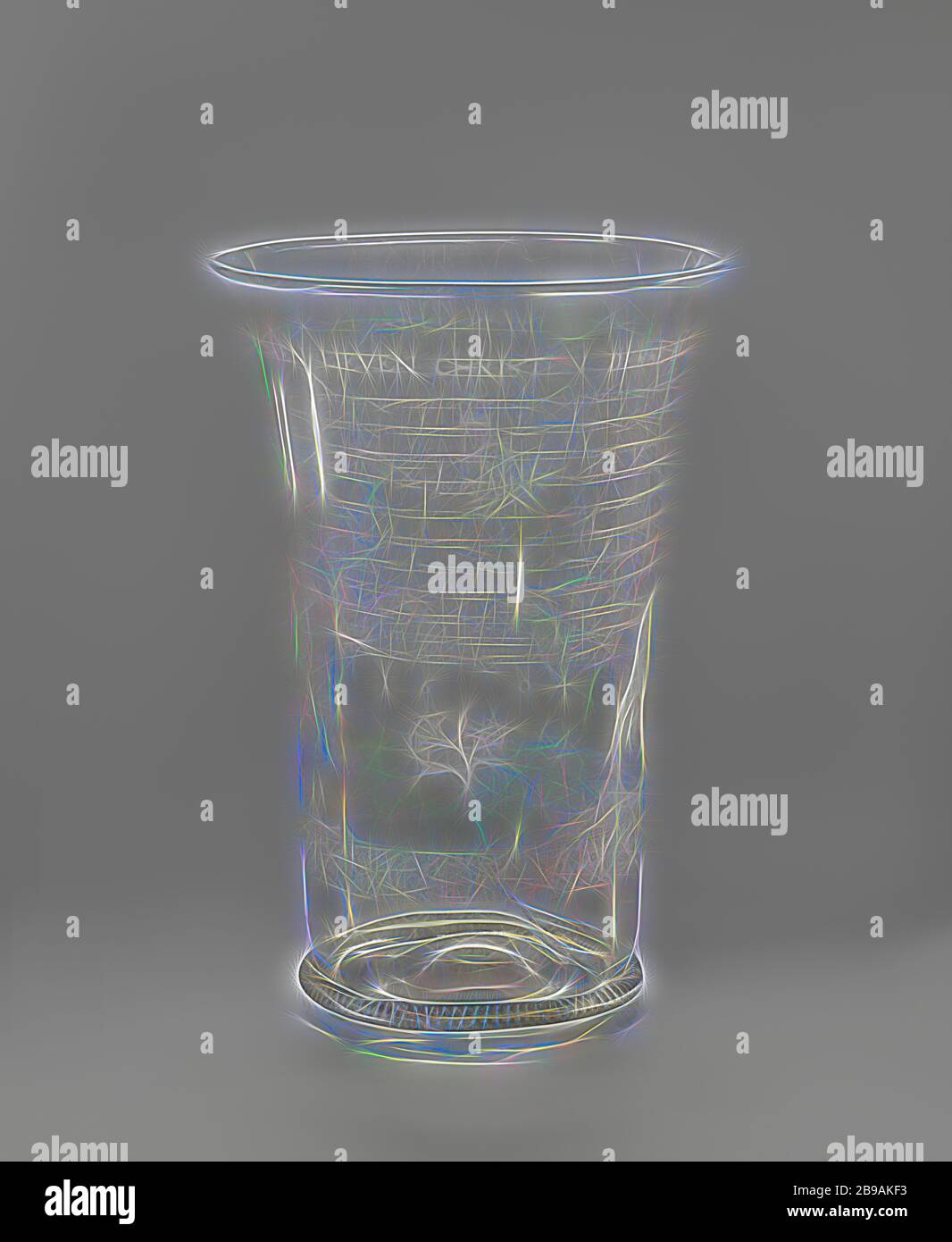 Beaker with a satire on the Pope Large cup with a satirical ...