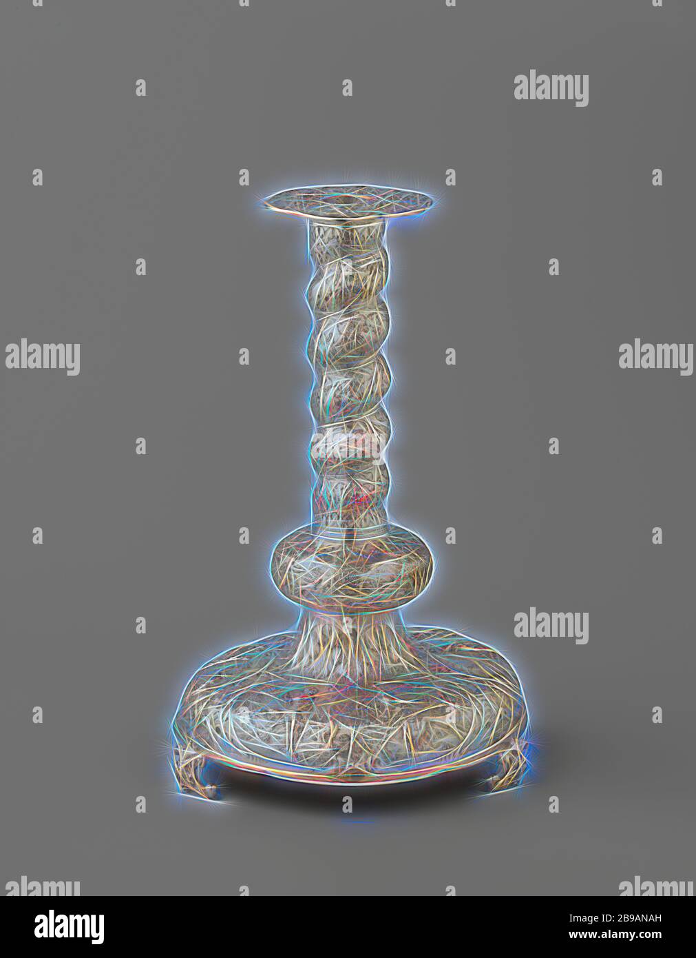 Galvanoplastic reproduction of a twisted stem candlestick with ...