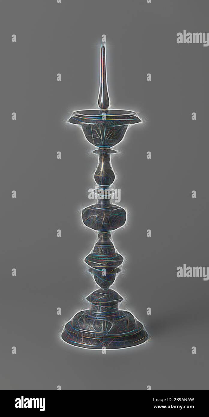 Galvanoplastic reproduction of an altar candlestick decorated with ...