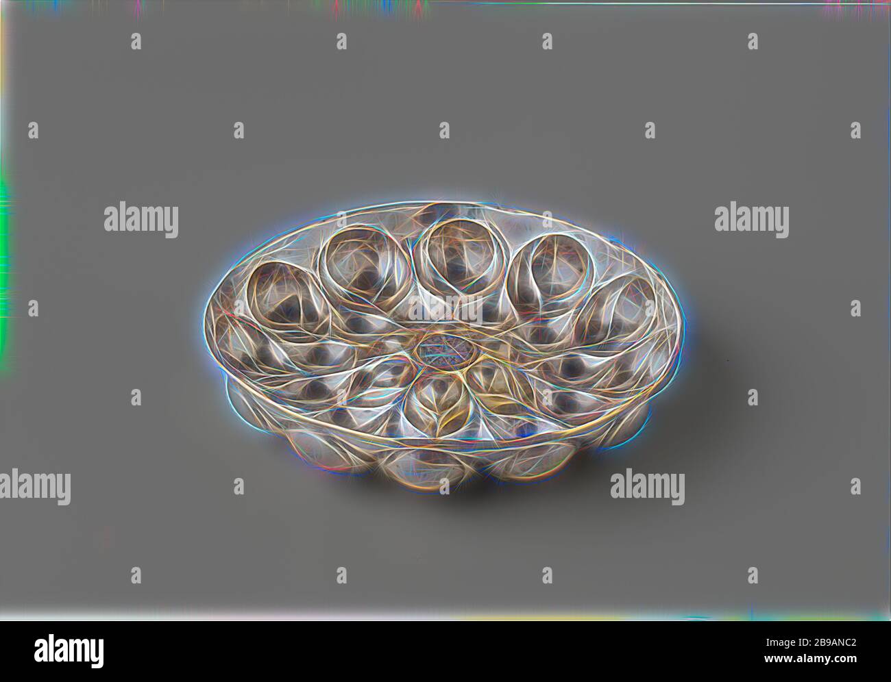 Galvanoplastic reproduction of a fish bladder-shaped swelling dish from ...