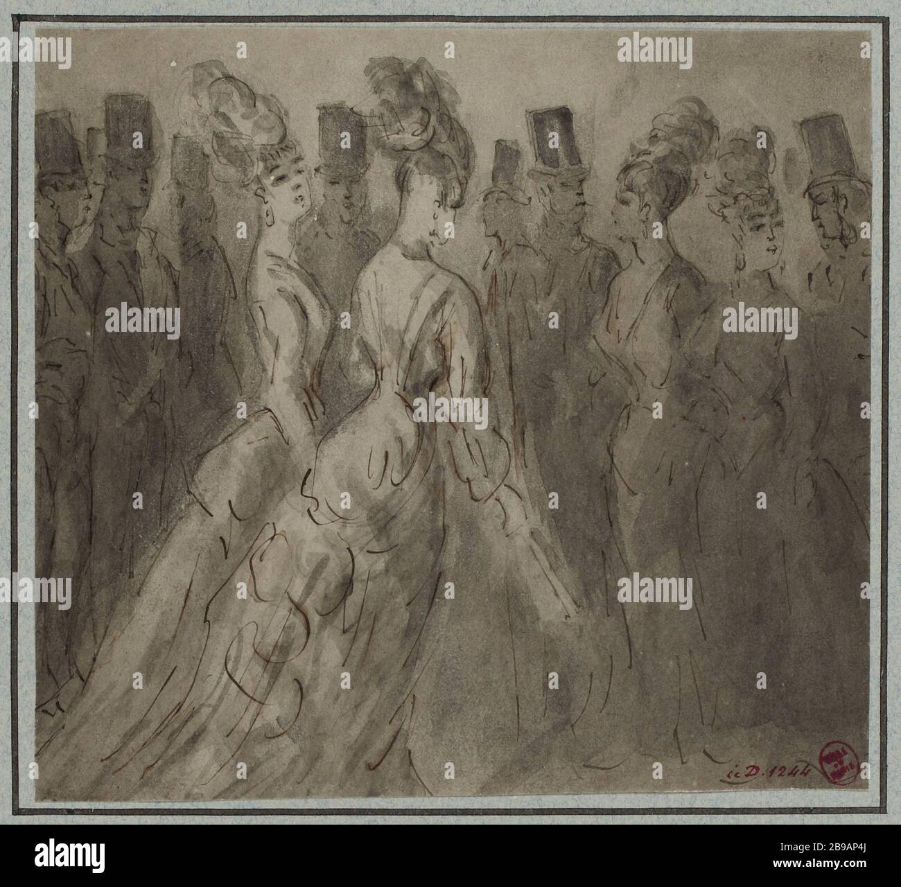 Women among men hi-res stock photography and images - Alamy