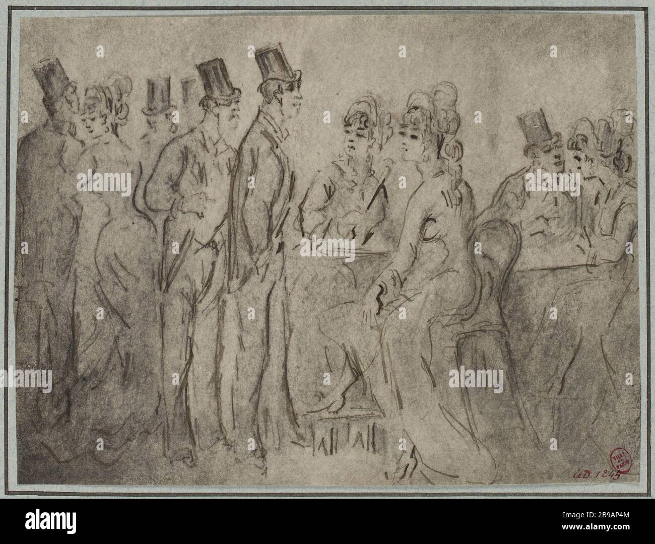 Women among men hi-res stock photography and images - Alamy