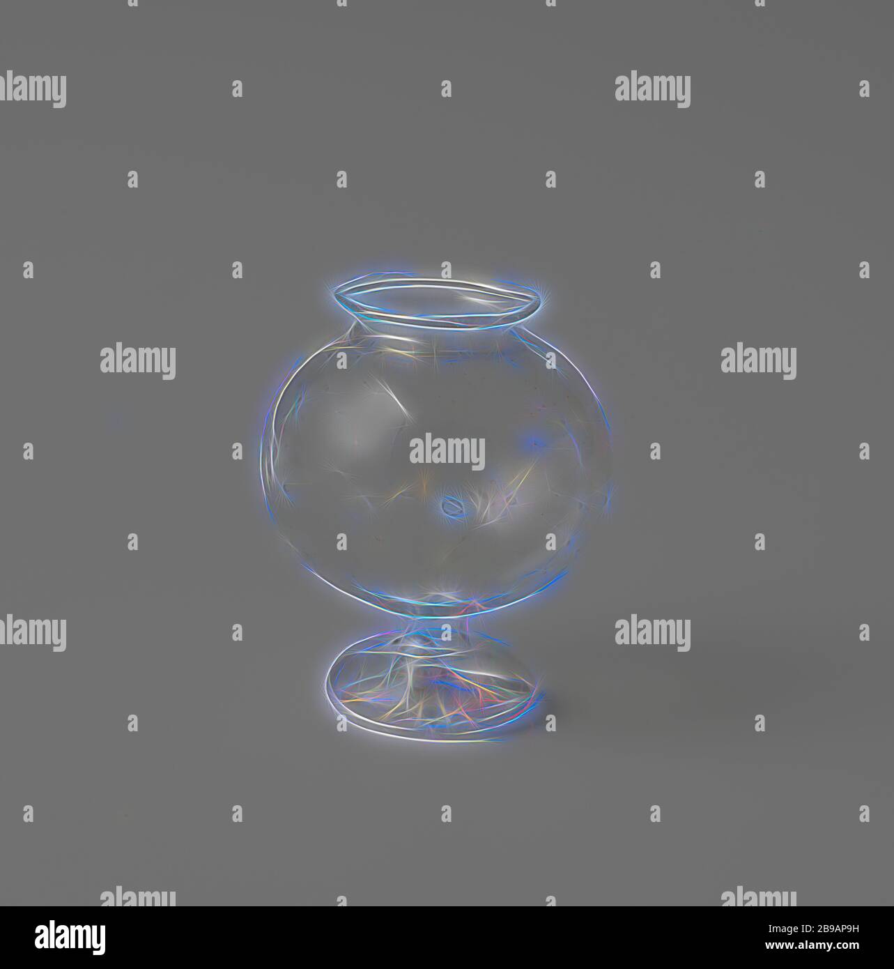 Glass, possibly representing a water lens, clear colorless, large ...