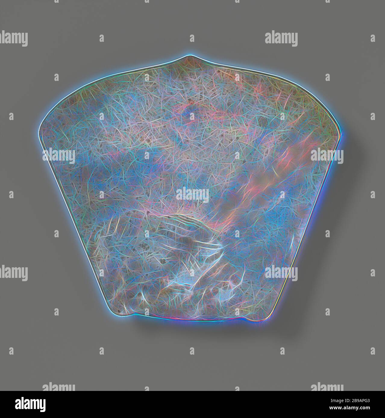 Shell formed from a flat pearl shell, Shell formed from a flat mother ...