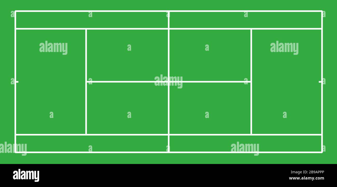 Tennis court . Top view with correct proportion Stock Vector Image ...