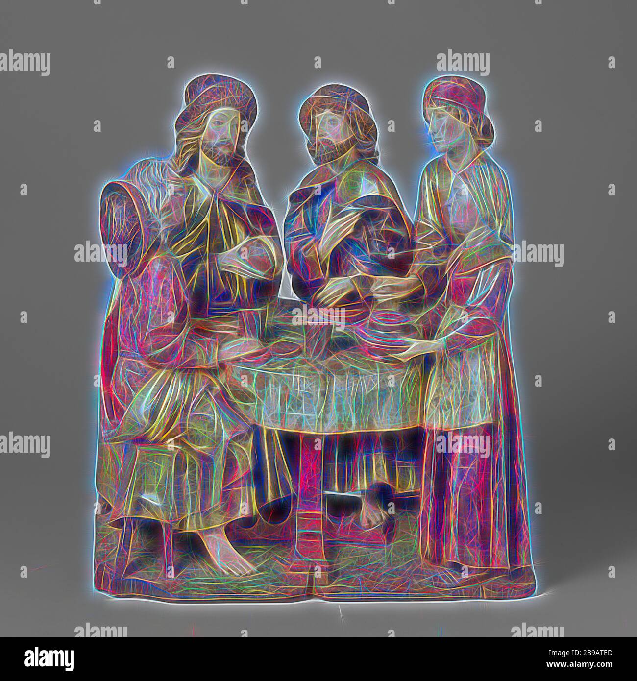 The Supper at Emmaus The Emmaus goers, On an ascending floor behind a ...