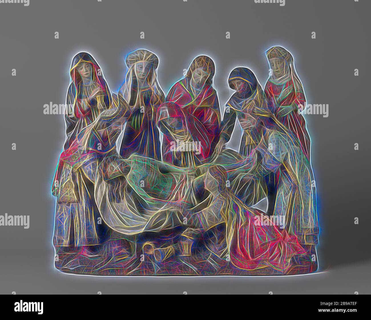 The Entombment, Nicodemus and Jozef van Arimathea stand opposite each ...