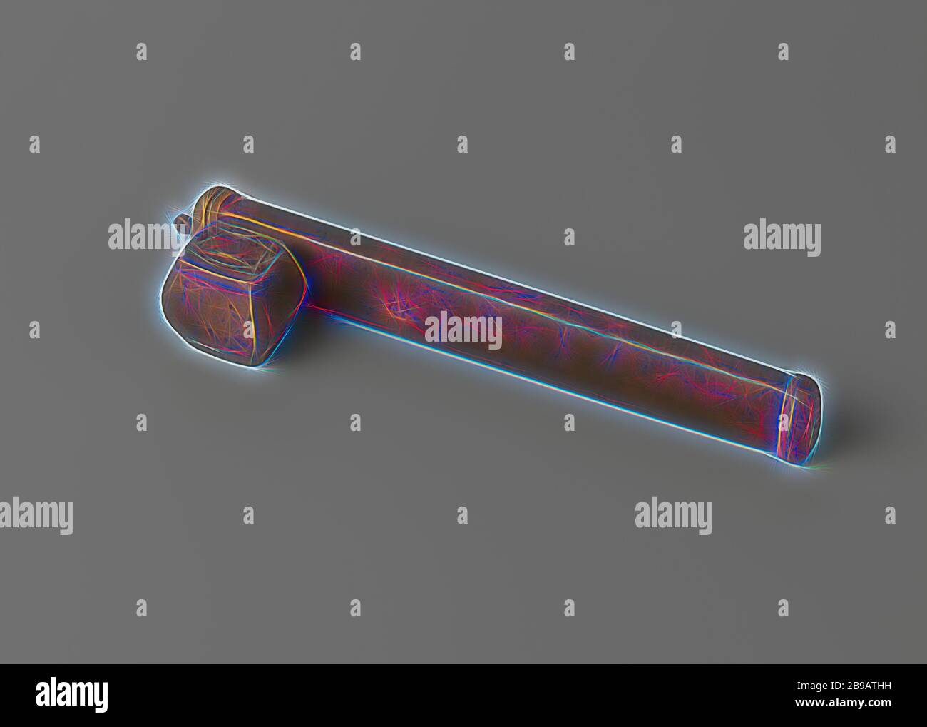 Inkwell with case for writing tool. The object consists of an inkwell ...