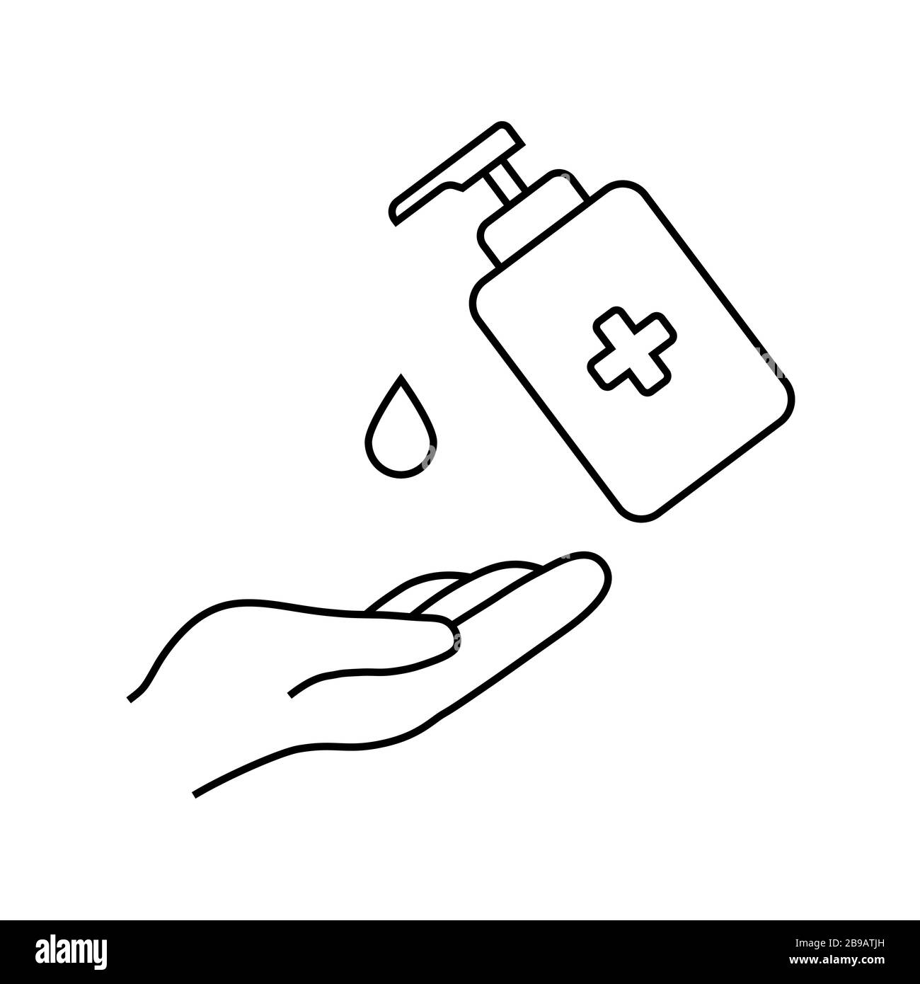 Washing hand with sanitizer soap Stock Vector Image & Art - Alamy
