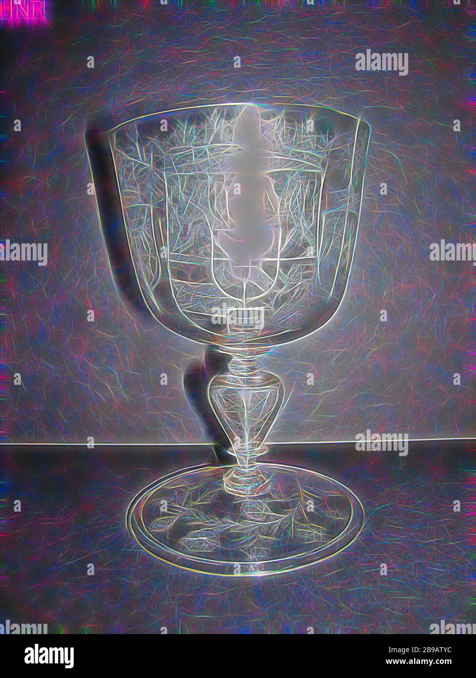 Wine glass, Chalice with the arms of Willem III and the Seven Provinces ...