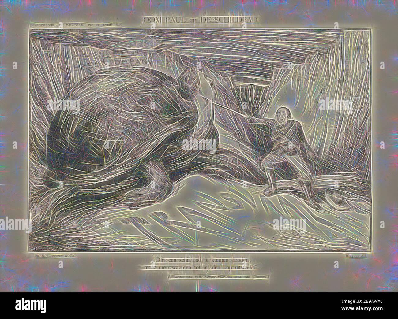 Uncle Paul and The Turtle (title on object), Cartoon on the Jameson ...