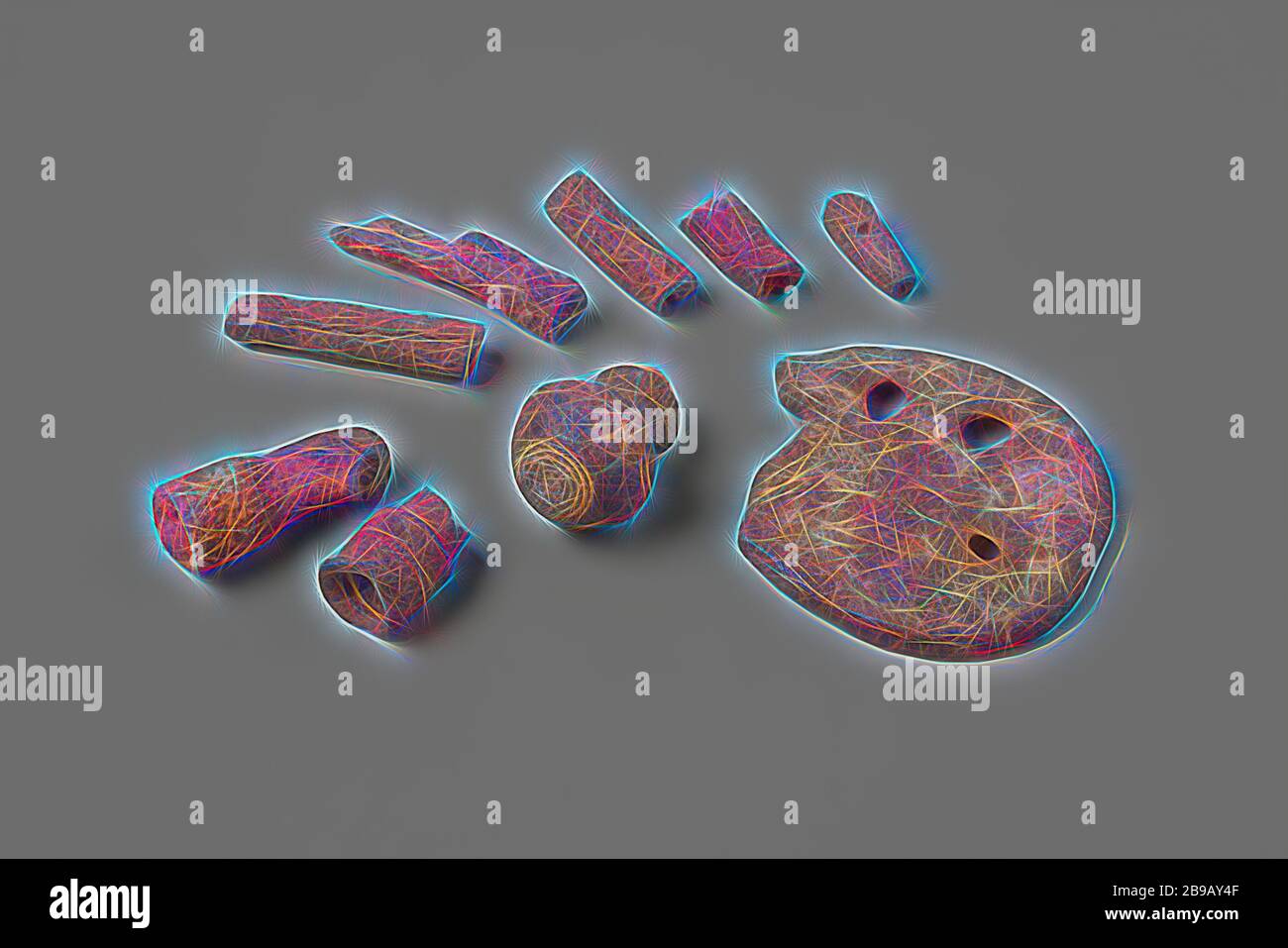 Parts of syringe syringes from the wreck of the East India dealer ...