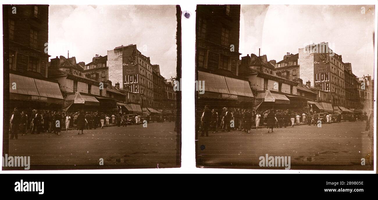 Paris rue de bretagne hi-res stock photography and images - Alamy