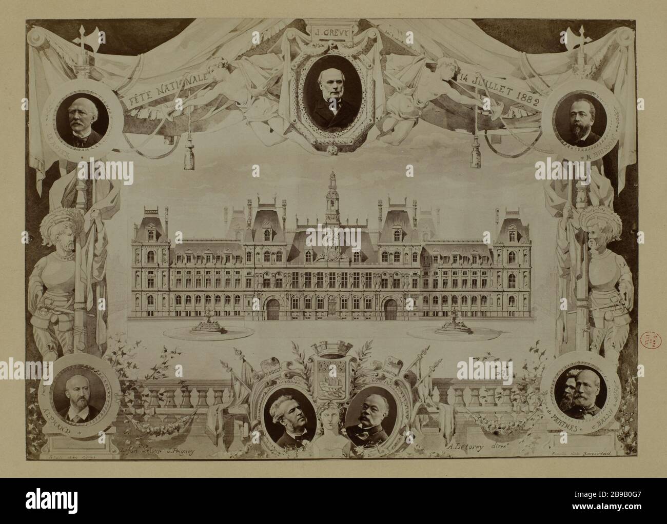 Hôtel de ville de paris 1882 hi-res stock photography and images - Alamy