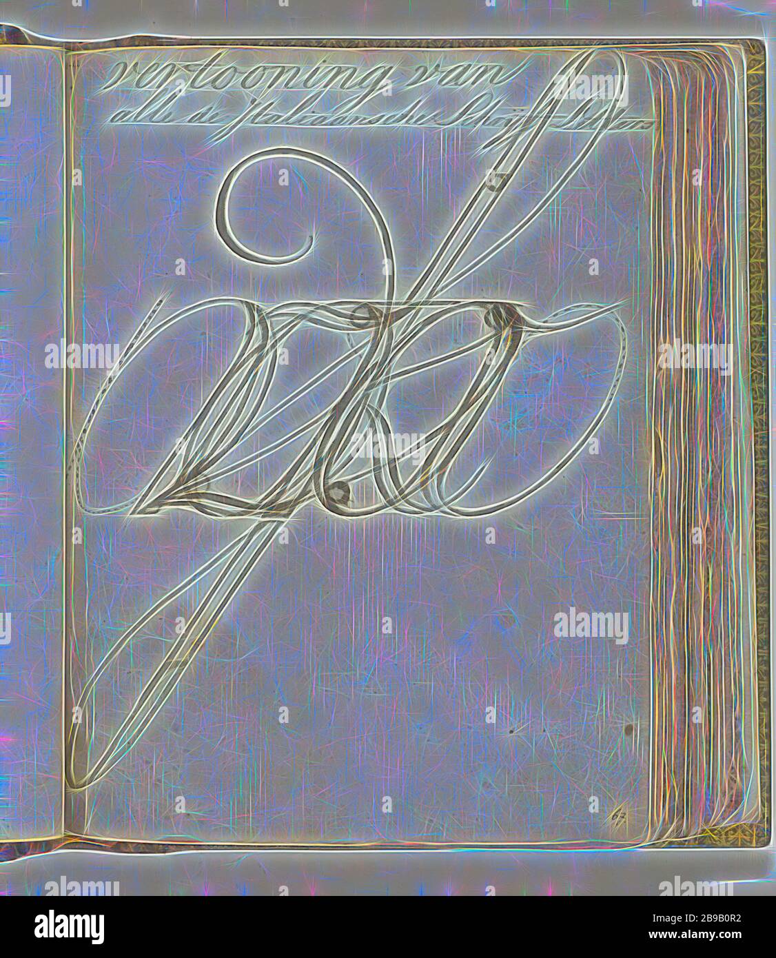 Italian Writing Letters, Pen Drawing: 'display of all the Italian ...