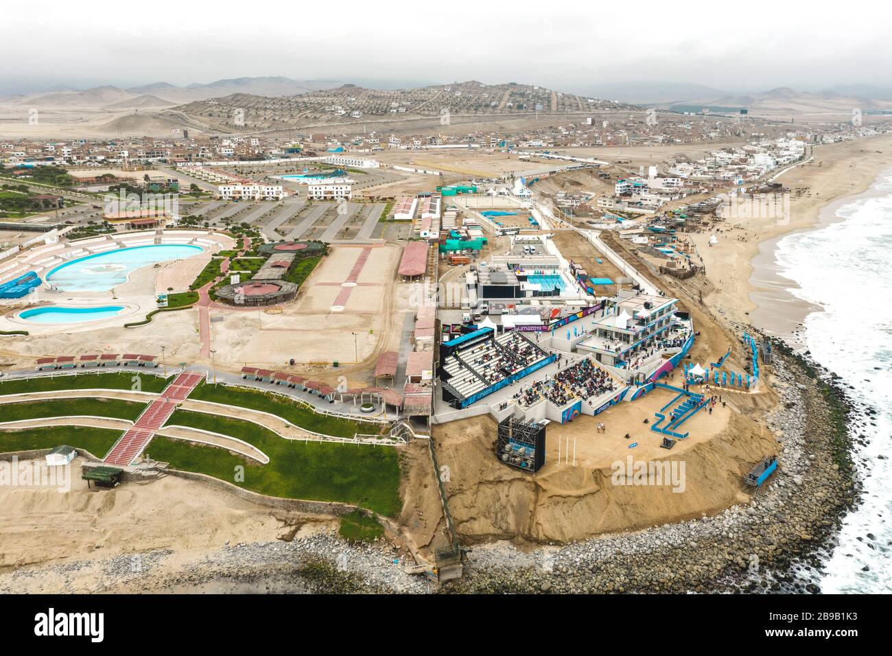 Punta Negra, Perú - July 29 2019, Lima Pan American Games 2019, Surf ...