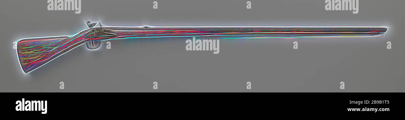 Flint hunting rifle in the Dutch style of the 1670s, Flint hunting ...