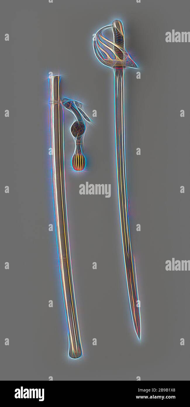 Cavalry saber replacement officer D. Schipper, Steel cavalry saber of ...