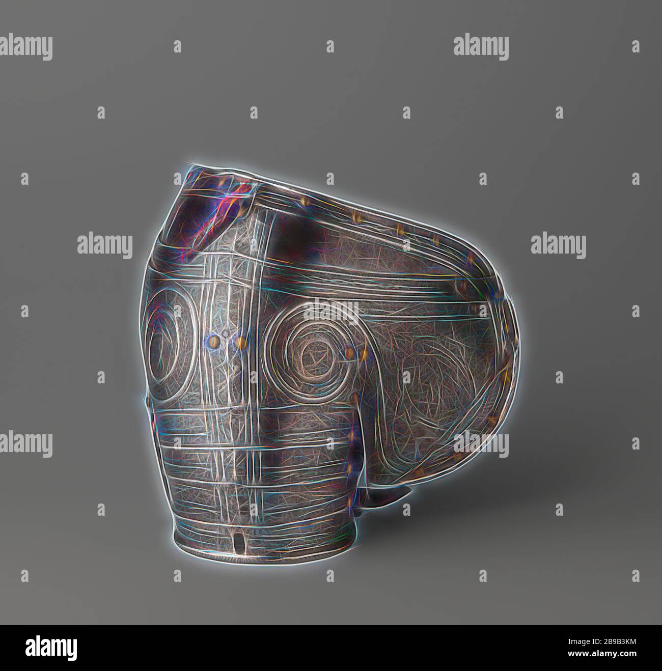 Shoulder plate of a harness with decorations, Shoulder piece with wing ...