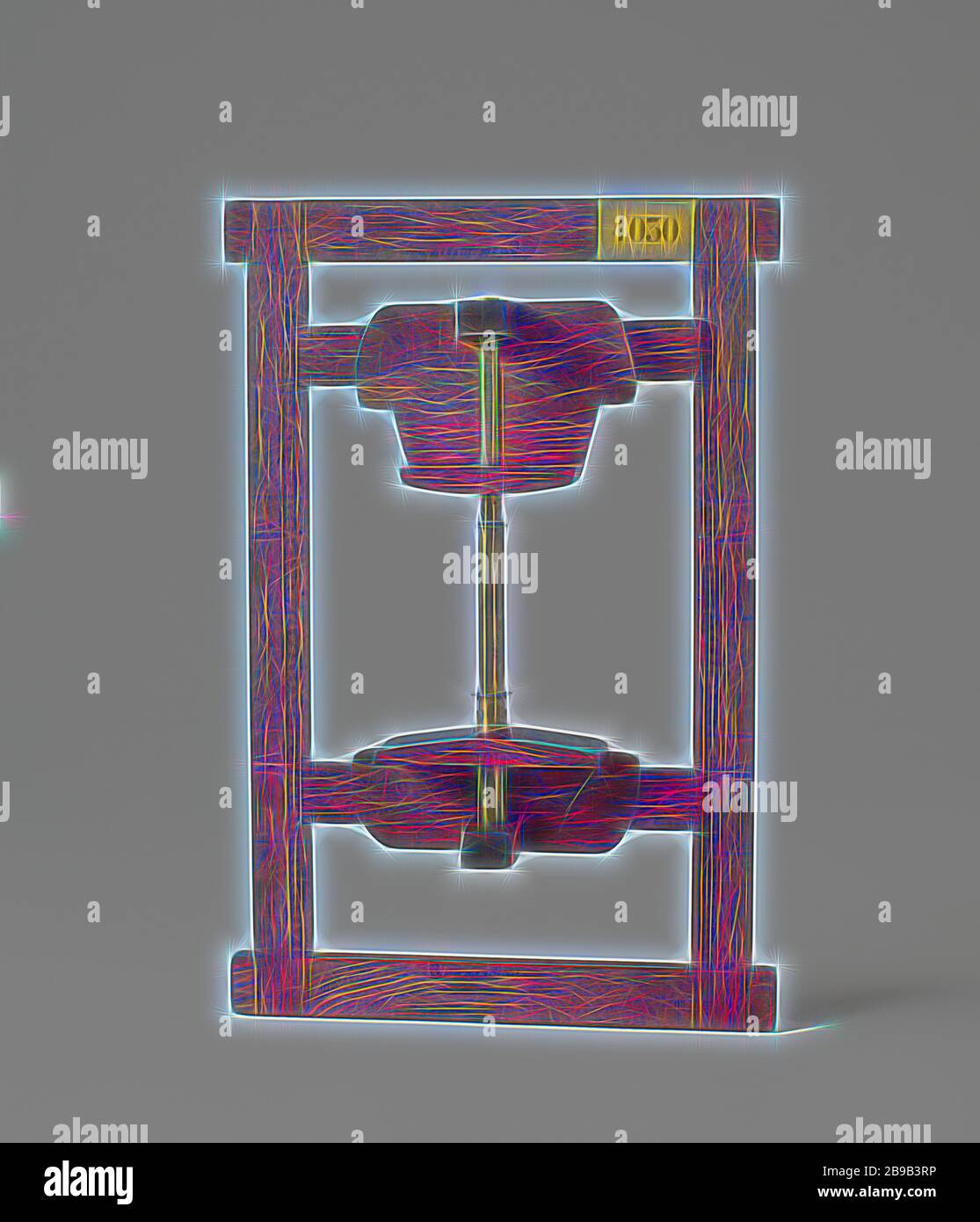 headroom of a bridge, consisting of a wooden frame that indicates the ...