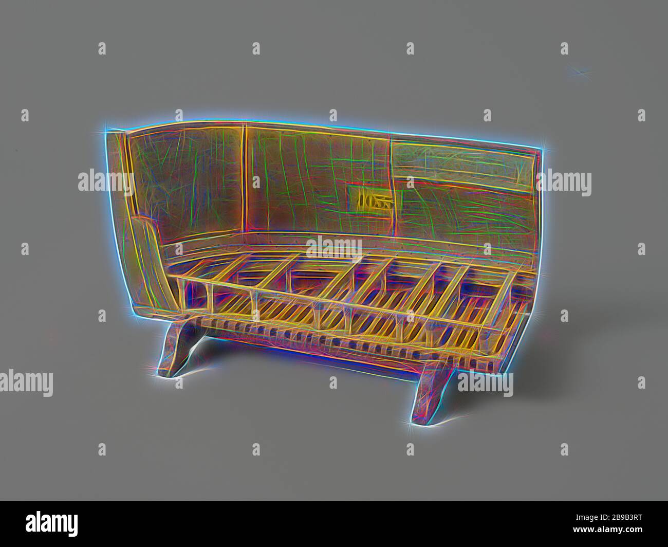Model of the Fore Part of a 32-Gun Floating Battery, Cross-section of ...