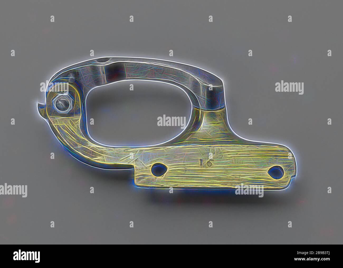 Gun Lock (Percussion), Percussion lock with brass housing and iron ...