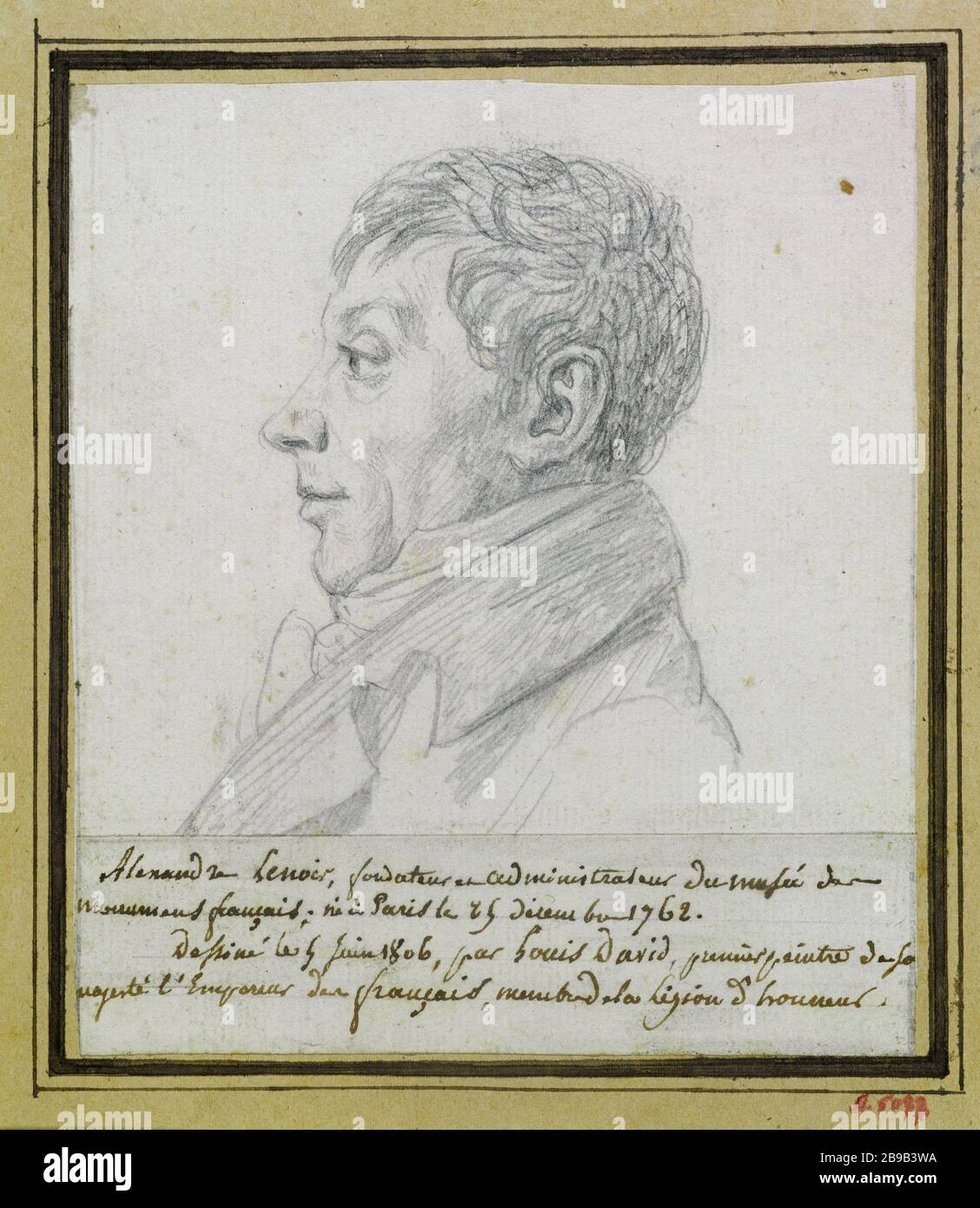 PORTRAIT OF ALEXANDER LENOIR Jacques-Louis David (1748-1825). "Portrait ...