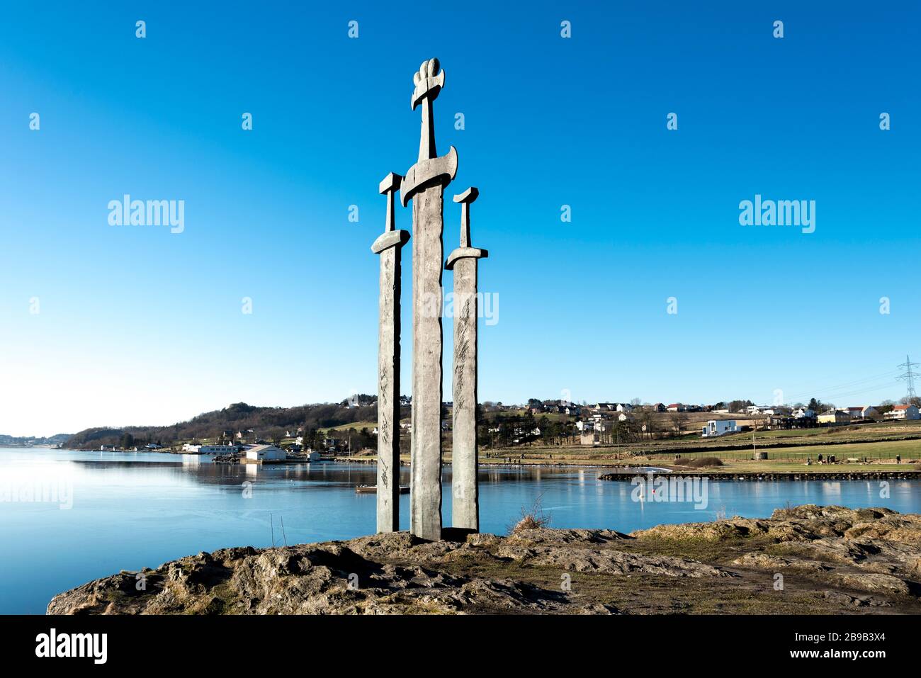 Sword in Rock or “Sverd i fjell” monument, one of the main tourist ...
