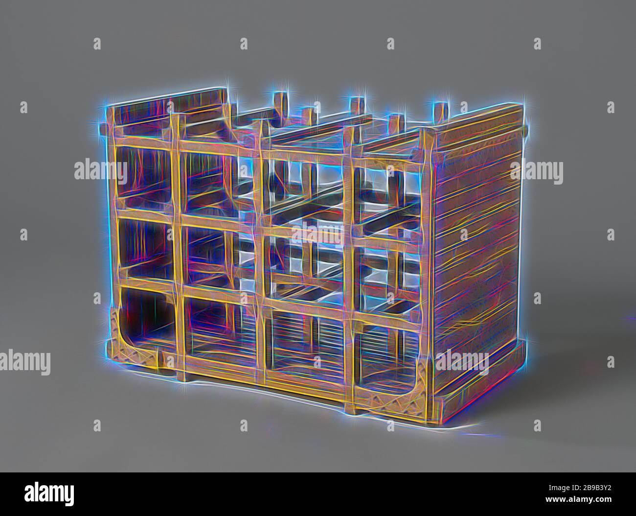 Model of the Construction of a Timber Ship, Model of the cross-section ...